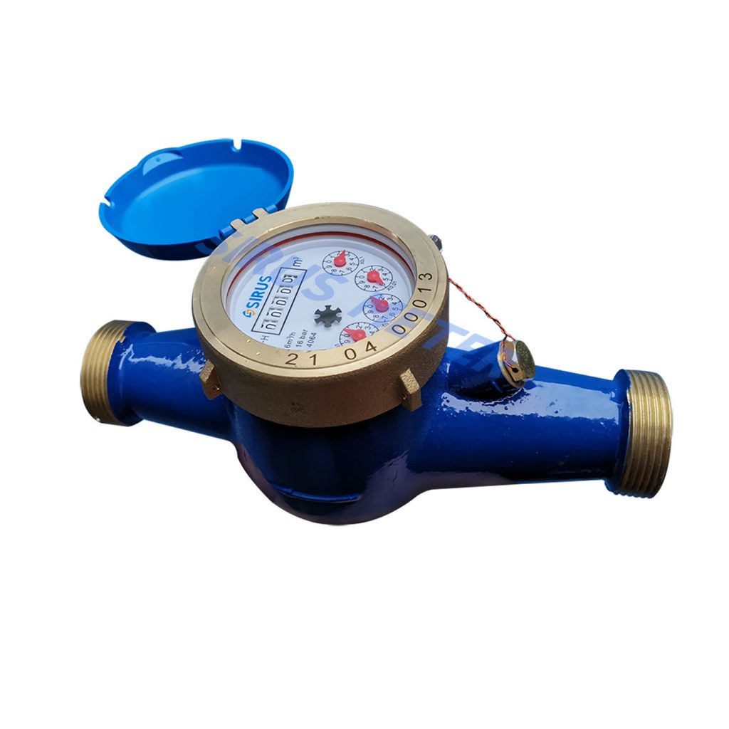 Water Meter SIRUS DN20 - 3/4 Inch - Dry-dial Brass body water meters ...